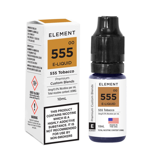 Element - 555 Tobacco (50/50) | Best Before E-Liquid